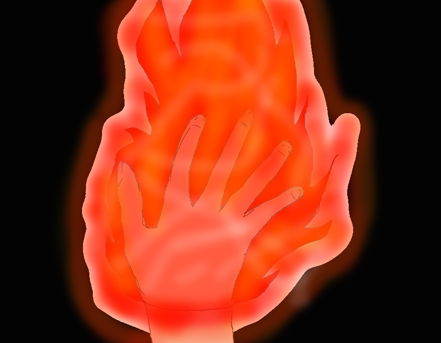 Hand on Fire by kmeete on DeviantArt