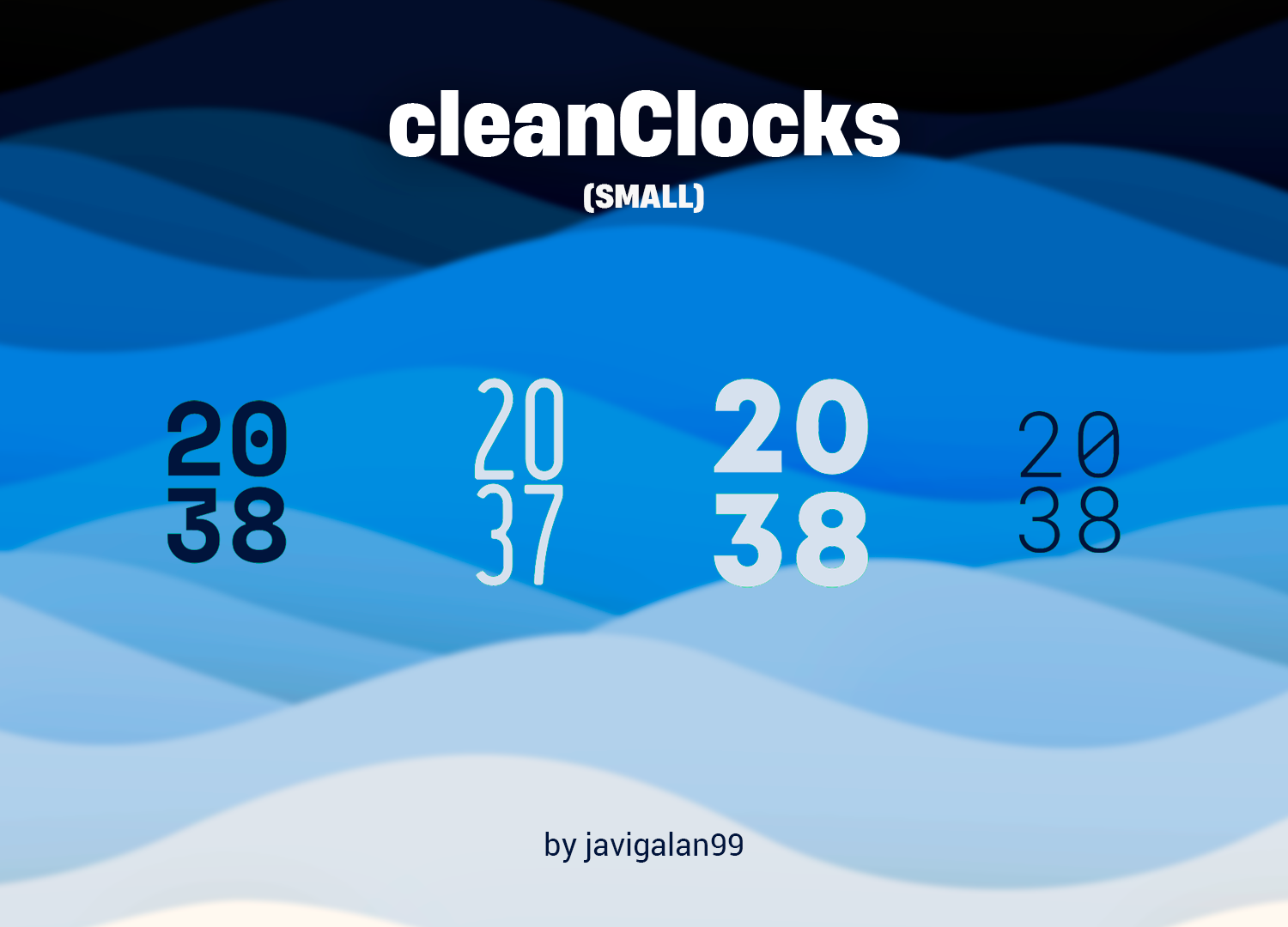 cleanClocks Small 2.0 by javigalan99 on DeviantArt