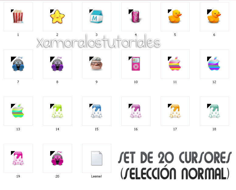 Set 20 cursores (Seleccion Normal) by Fatuu on DeviantArt