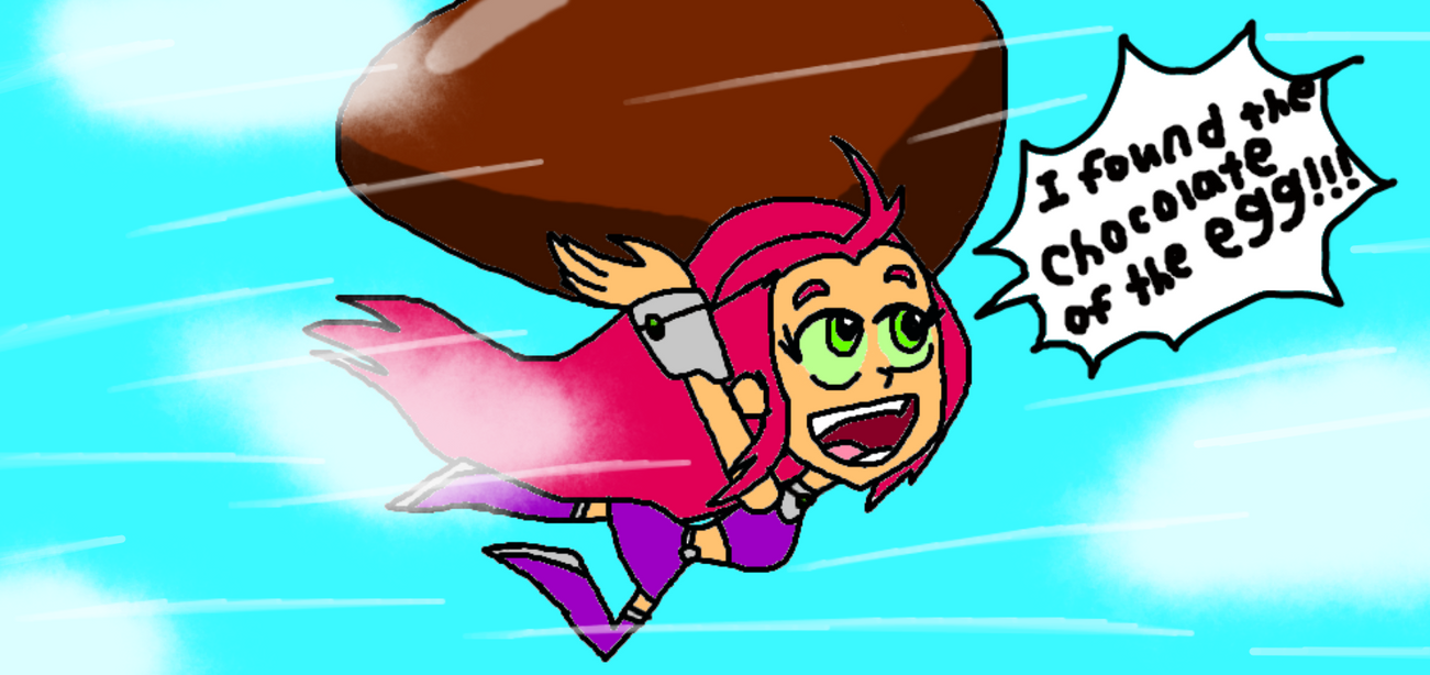 Starfire's Easter Egg Hunt by conyeje8050 on DeviantArt