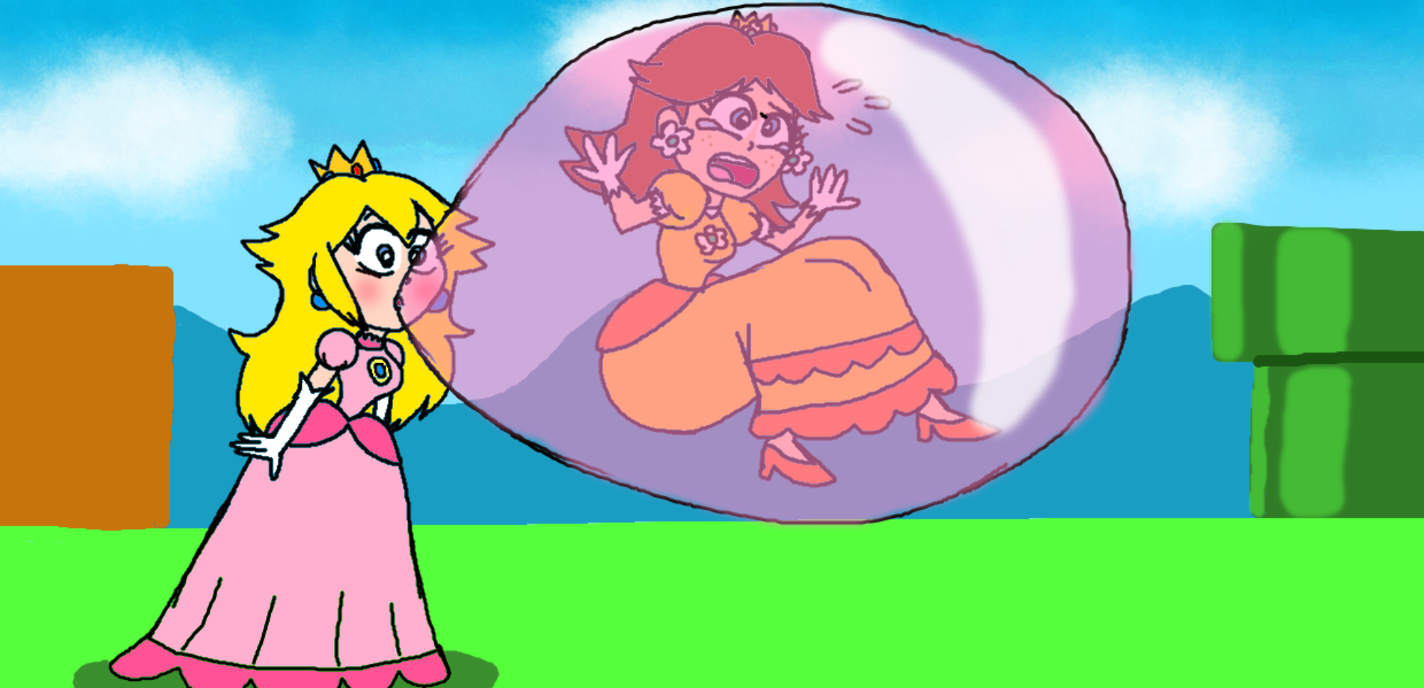 Request: Peach Bubble blower by conyeje8050 on DeviantArt