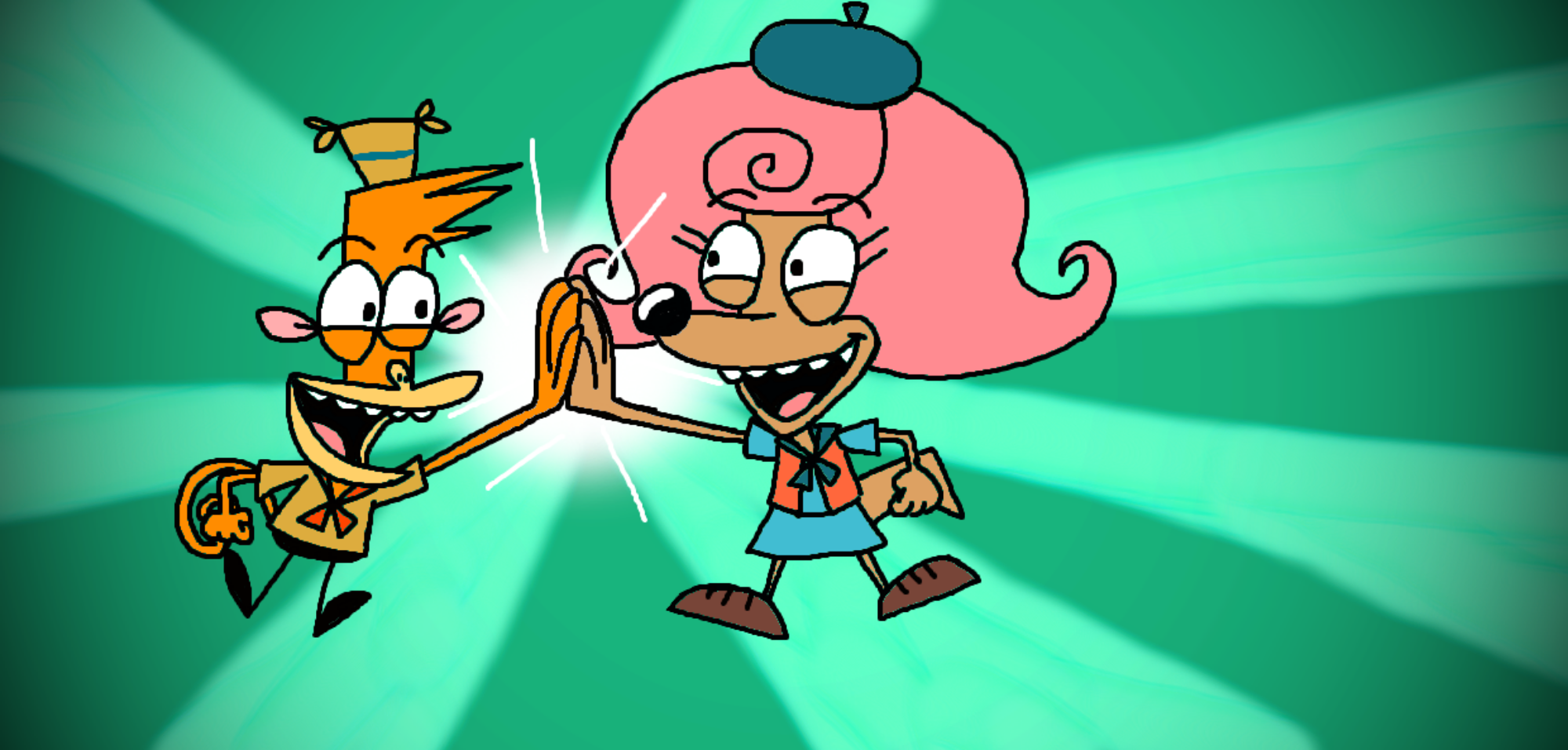 Request: Lazlo X Patsy High-Five by conyeje8050 on DeviantArt