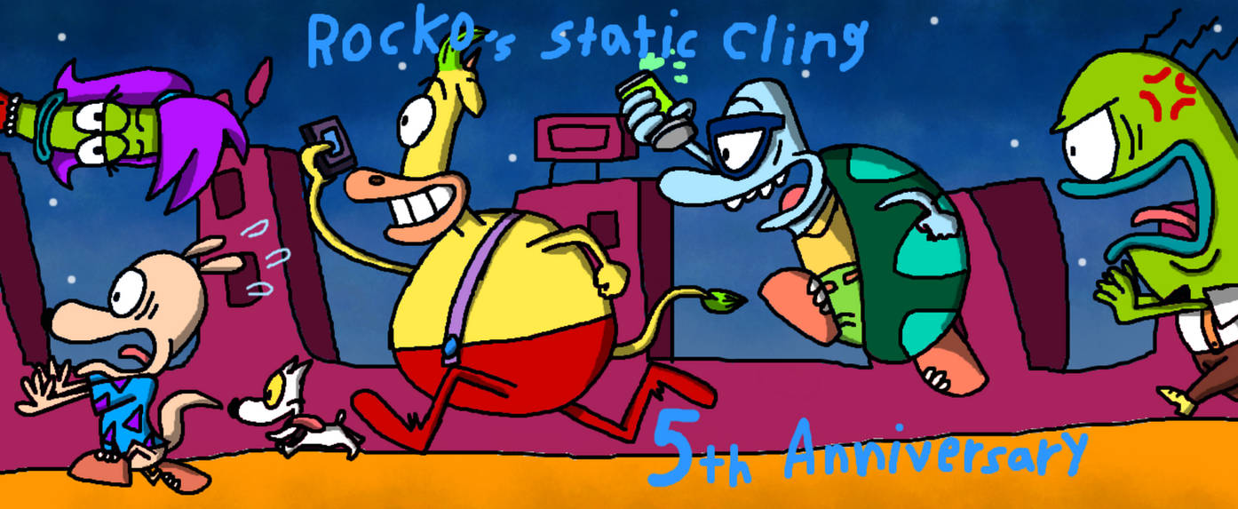 Rocko's Static Cling: 5th Anniversary by conyeje8050 on DeviantArt