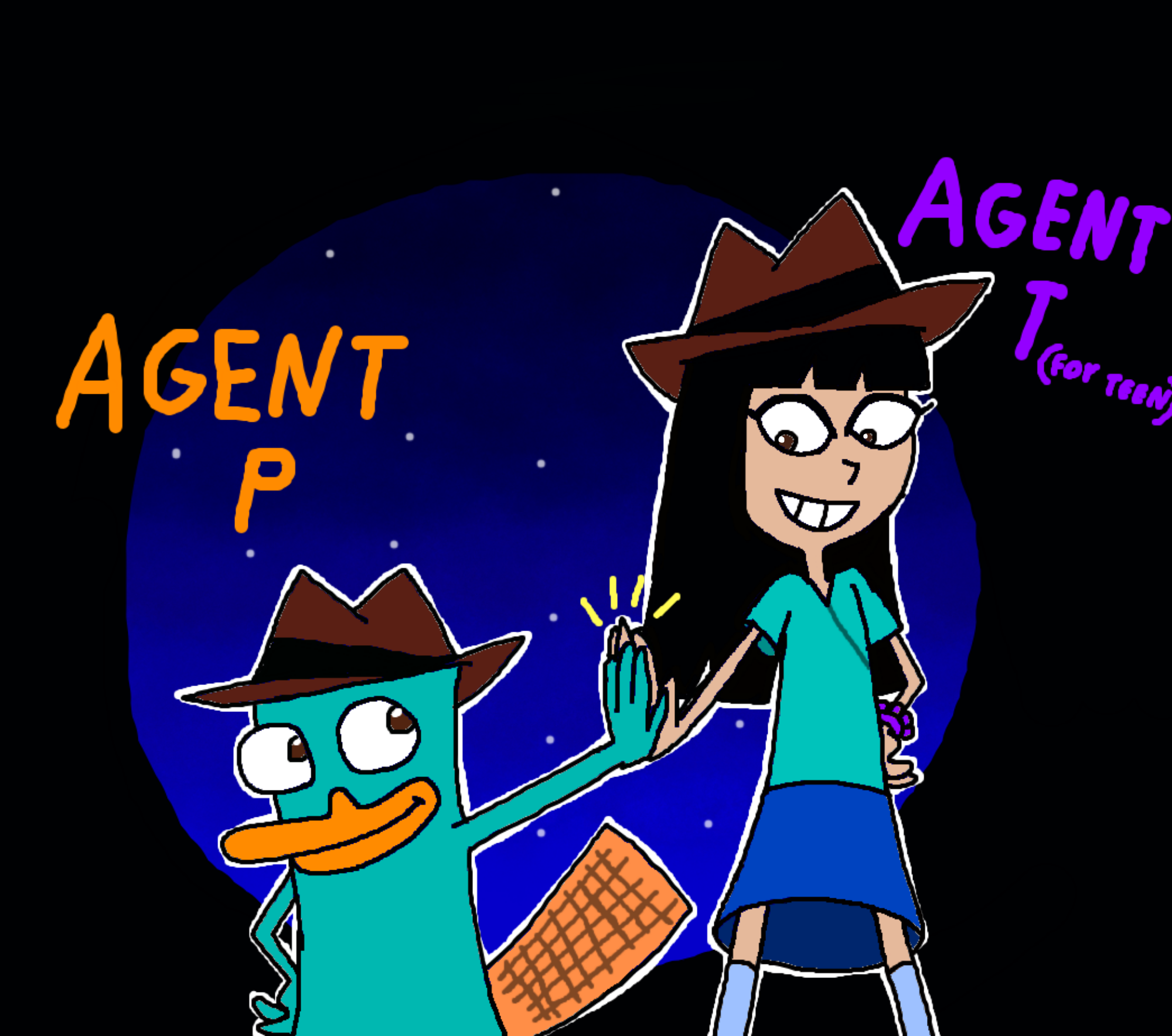 PnF: Agent P and Agent T by conyeje8050 on DeviantArt