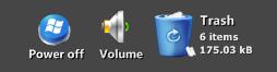 Power off, Volume and Trash buttons for Rainmeter by Alin007 on DeviantArt