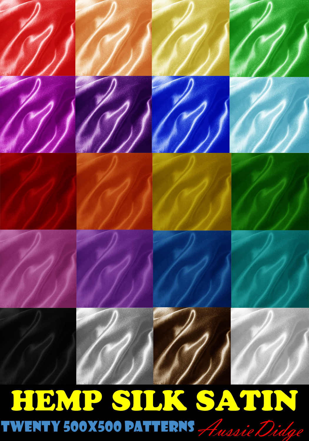 Hemp Silk Satin Pattern Collection (FIXED) by AussieDidge on DeviantArt