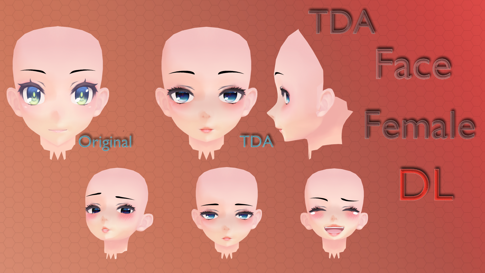 TDA Female Face !DL! - by DereQ by DereQ443 on DeviantArt