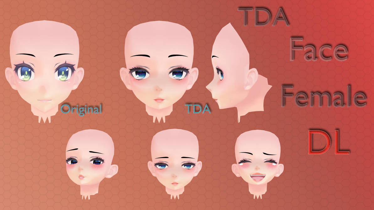 TDA Female Face !DL! - by DereQ by DereQ443 on DeviantArt