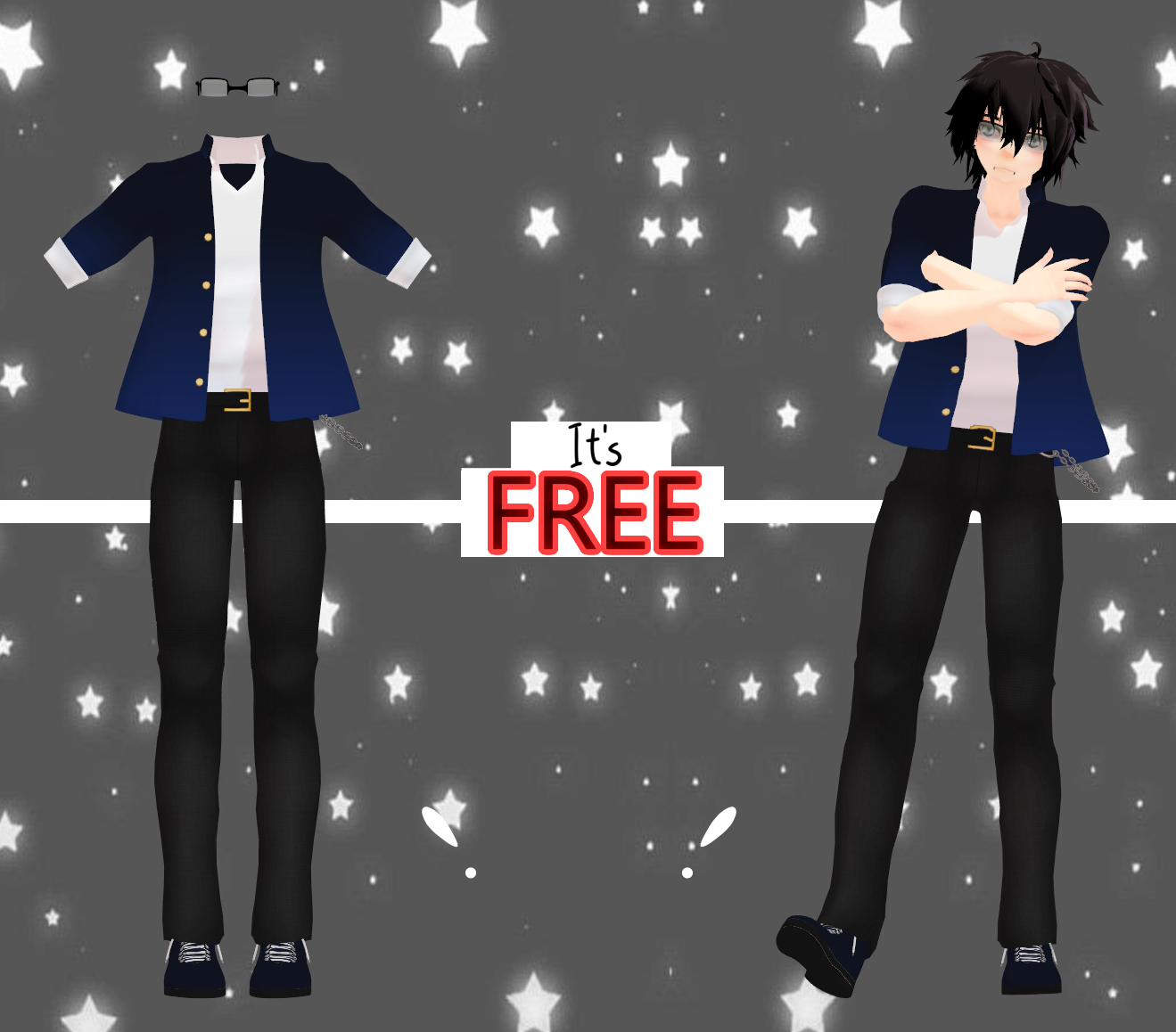 MMD - Full outfit!! (again) [FREE NOW!!!] by DereQ443 on DeviantArt