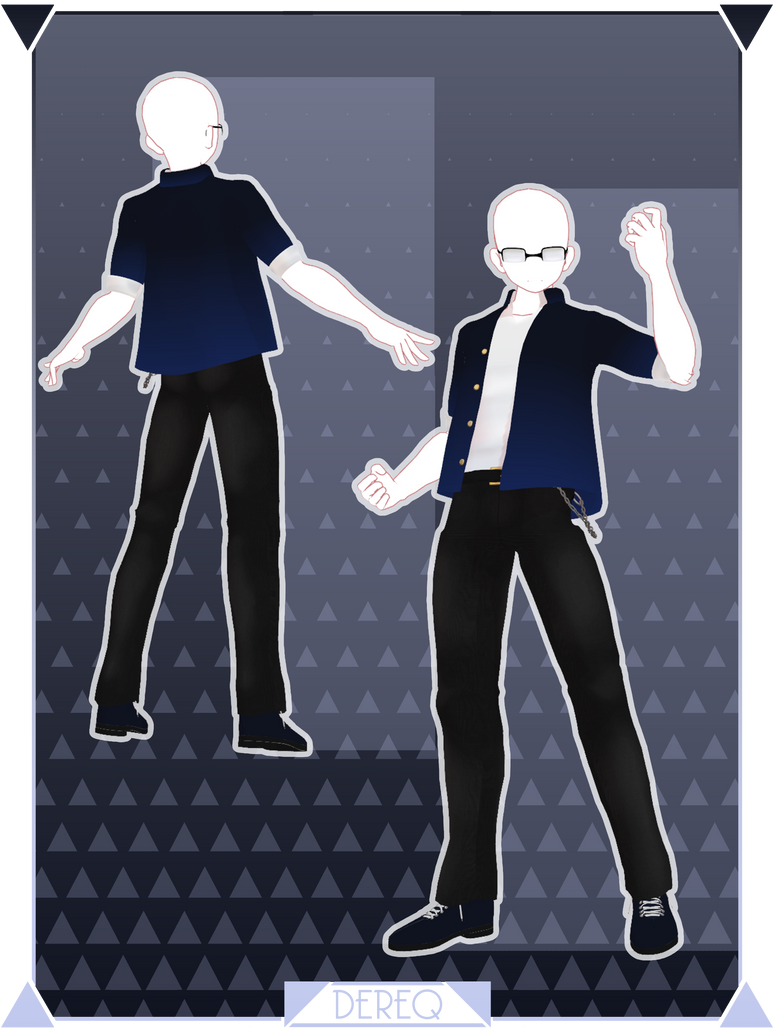 MMD - Full male outfit F2U by DereQ443 on DeviantArt