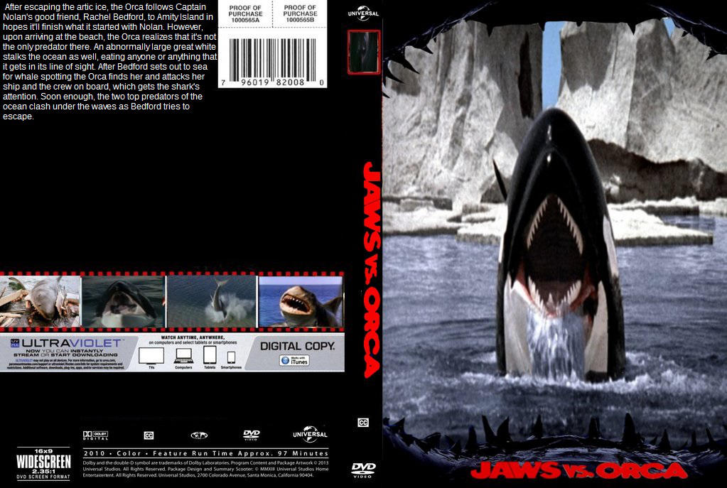 Jaws vs. Orca DVD cover by SteveIrwinFan96 on DeviantArt