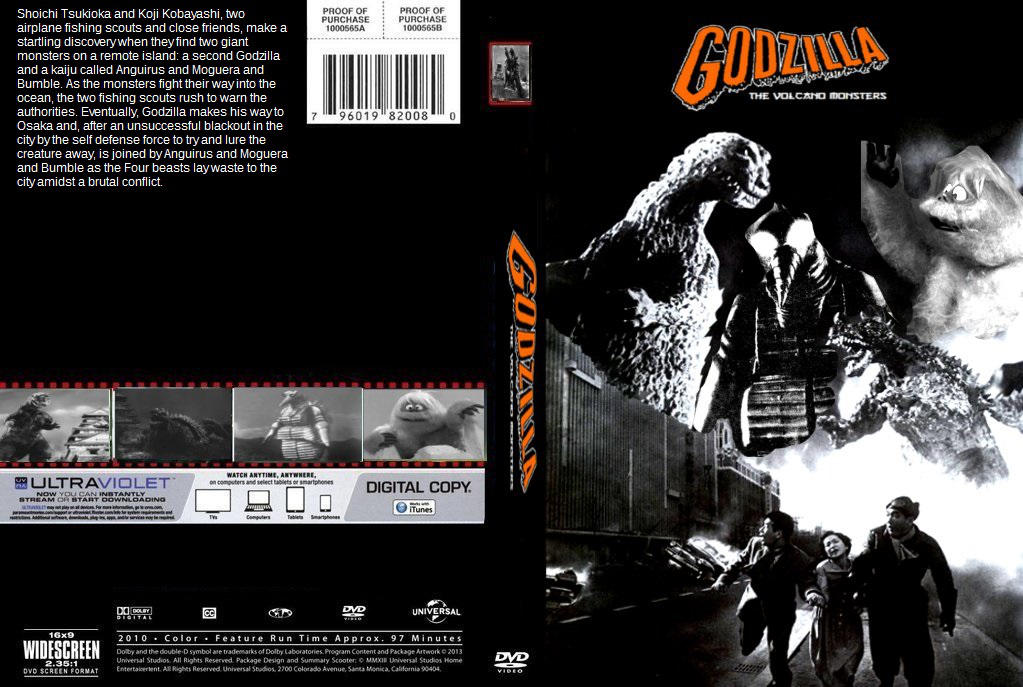 Godzilla The Volcano Monsters DVD cover by SteveIrwinFan96 on DeviantArt