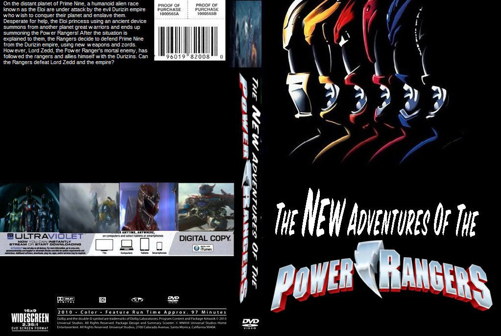 The New Adventures of the Power Rangers DVD cover by SteveIrwinFan96 on ...