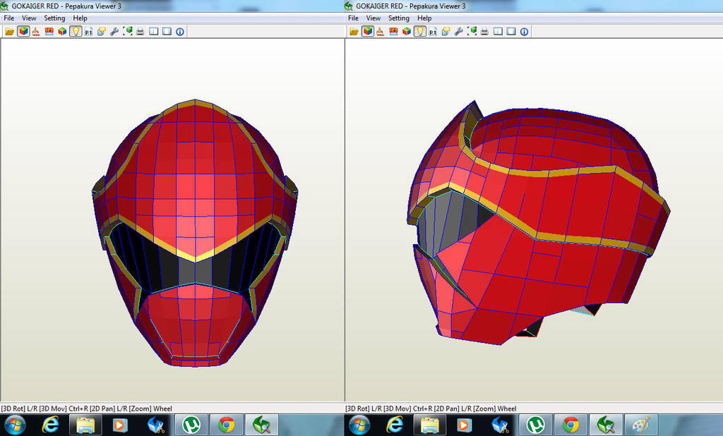 casco power ranger pepakura by joedme4 on DeviantArt
