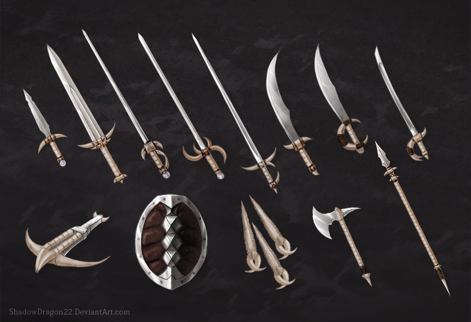 Mermaid Pirate Weapons Commission Batch by ShadowDragon22 on DeviantArt