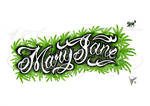 Mary Jane lettering by dfmurcia on DeviantArt