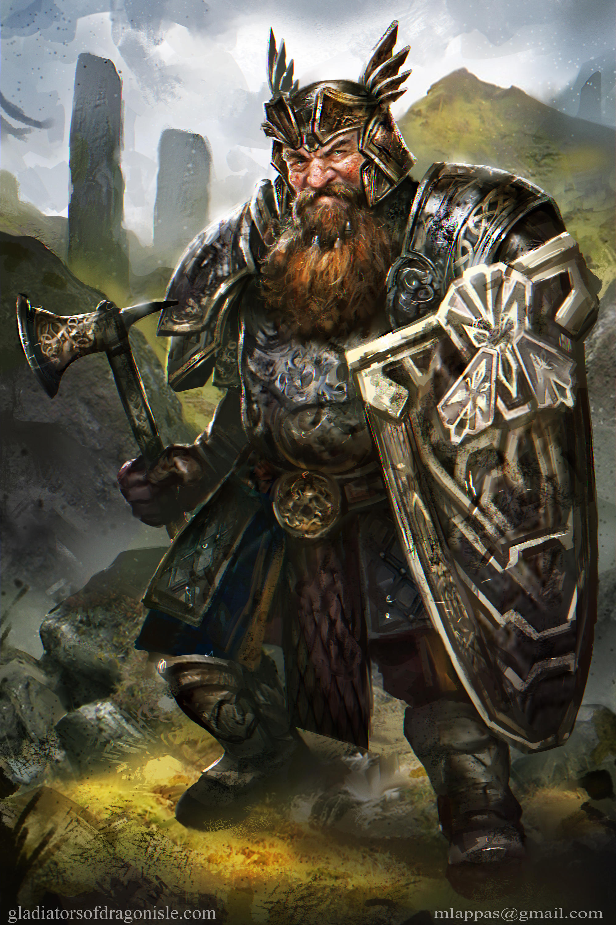 Flint Gladiators Of Dragon Isle Board Game By Manthos Lappas R
