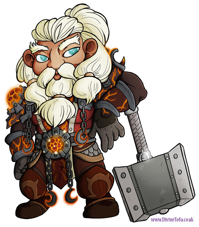 WoW/DND Chibi Dwarf Warrior by DivineTofu on DeviantArt