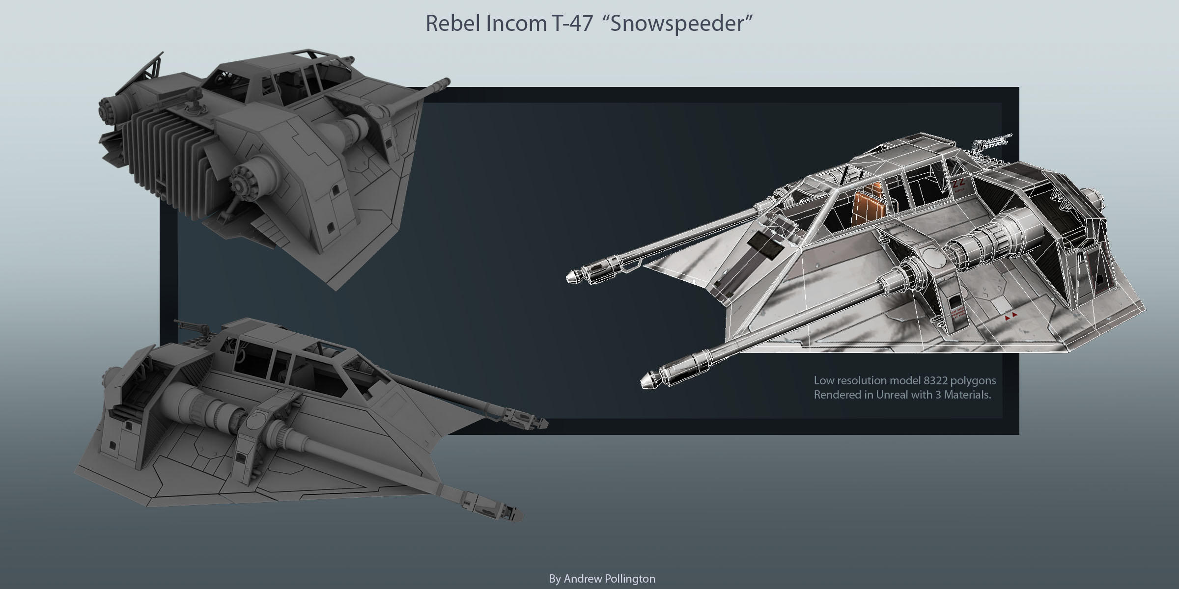 Rebel T-47 Snowspeeder by AndyPollingtonArt on DeviantArt