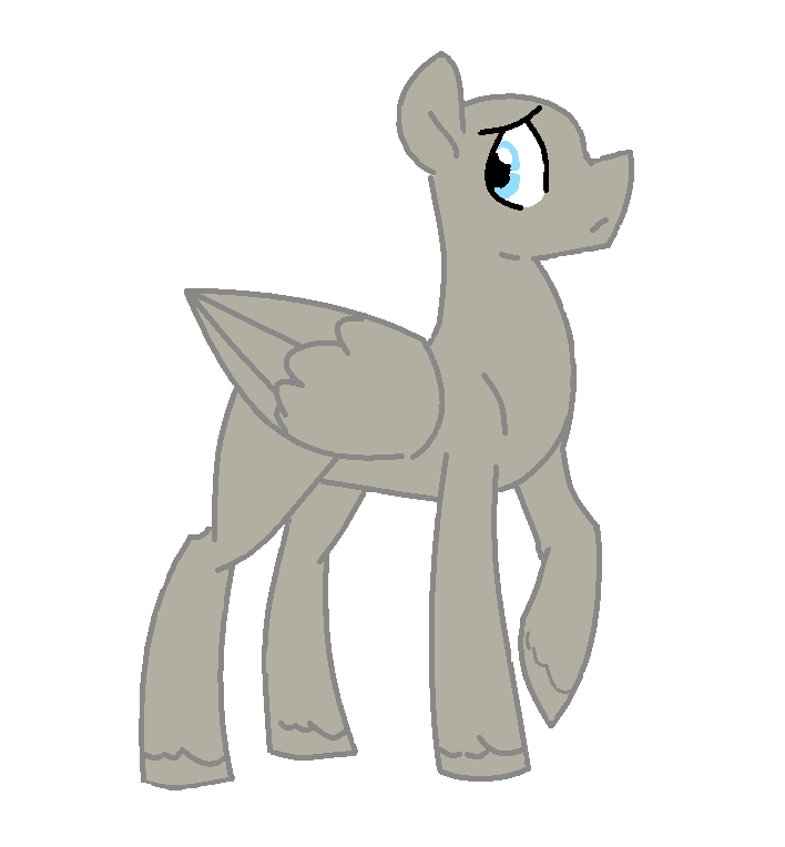 MLP Base 1 - Male Pegasus (MS PAINT) by Starlight1514 on DeviantArt