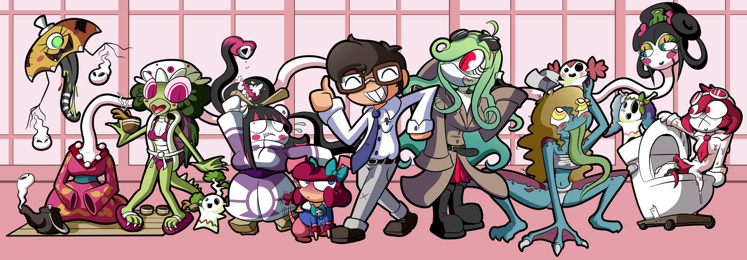 Yokai Series Main Cast by BLARGEN69 on DeviantArt
