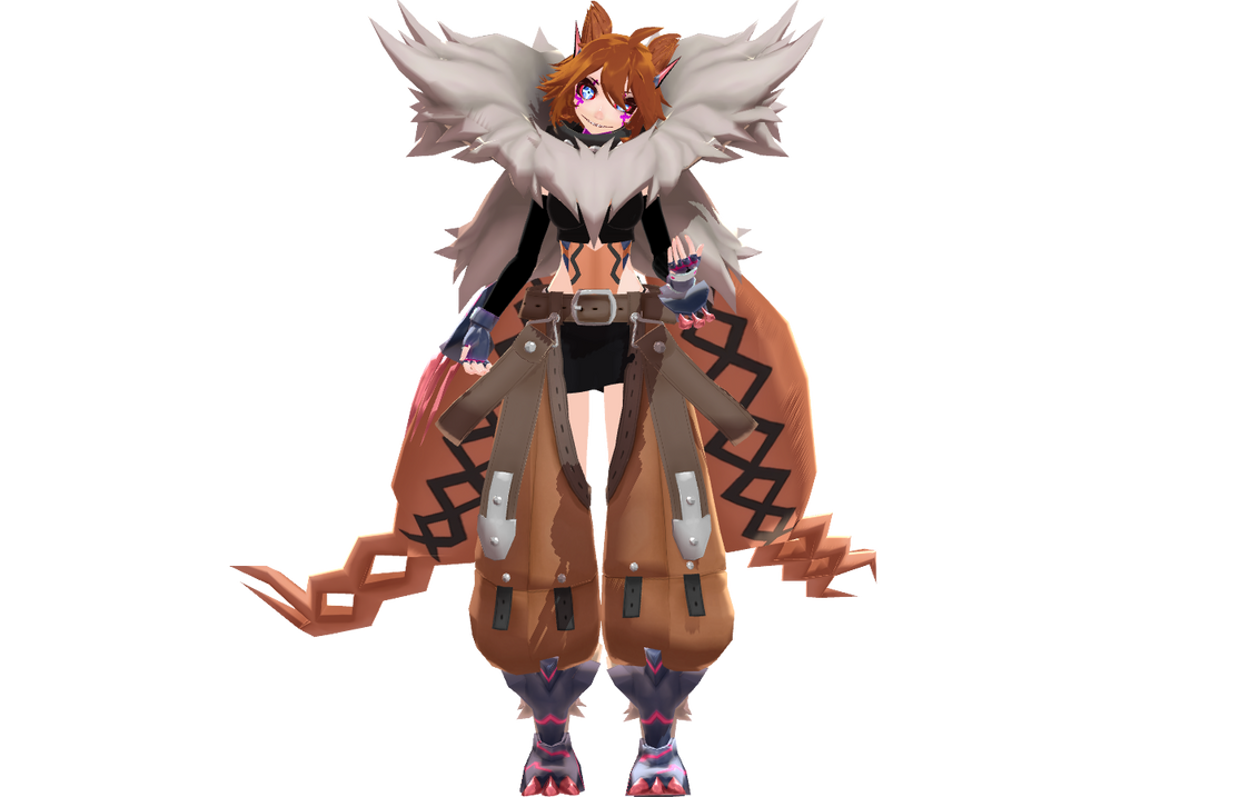 MMD Newcomer Meicrackmon Gijinka by Clonesaiga on DeviantArt