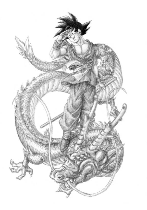 Goku and Shenron by Vidsamurai on DeviantArt