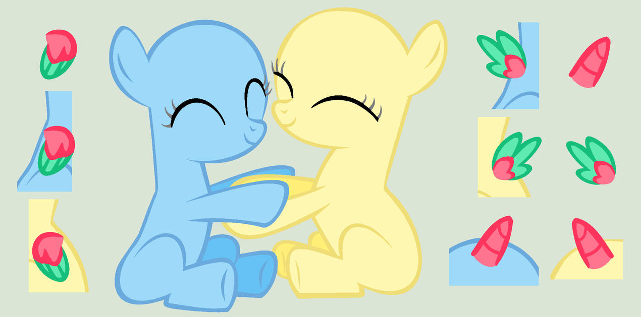MLP Base - Best friends by TheTeChNoCaT on DeviantArt