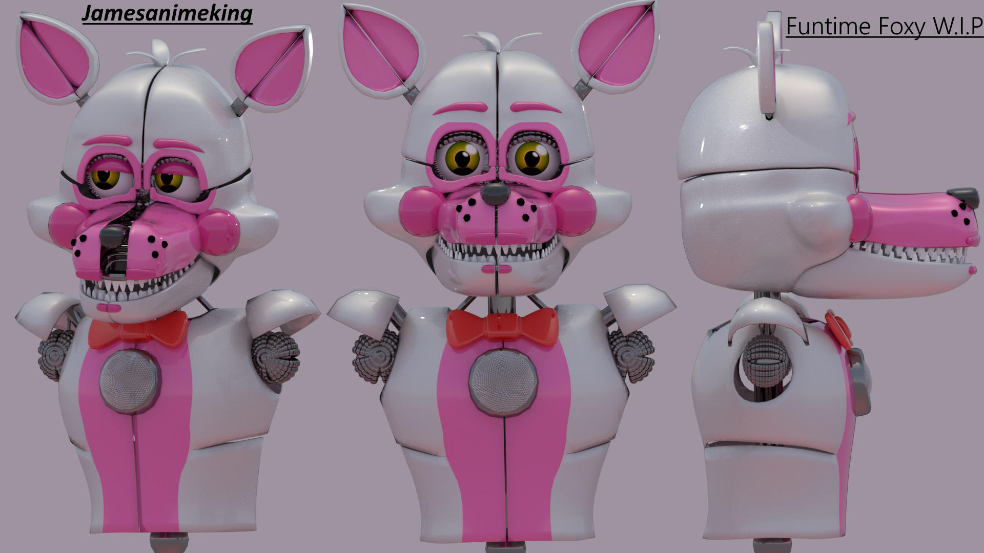 Funtime Foxy W.I.P by jamesanimeking on DeviantArt