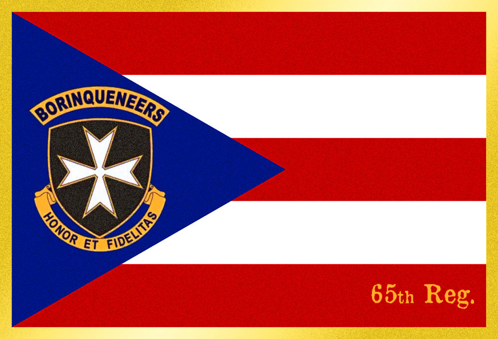 65th Infantry Regiment - Borinqueneers Flag by Sings-With-Spirits on ...