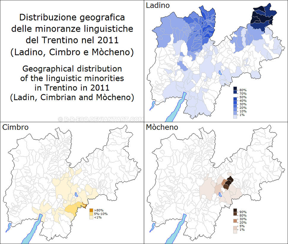 Minoranze linguistiche in Trentino by R-R-Eco on DeviantArt