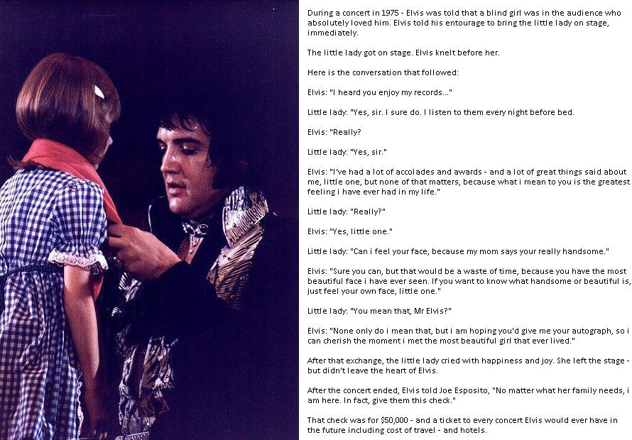 Touching story about Elvis and a blind girl by ElvisPresleyFan3577 on ...
