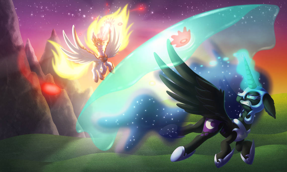 The Break of Day [Daybreaker vs Nightmare Moon] by Kana-The-Drifter on ...