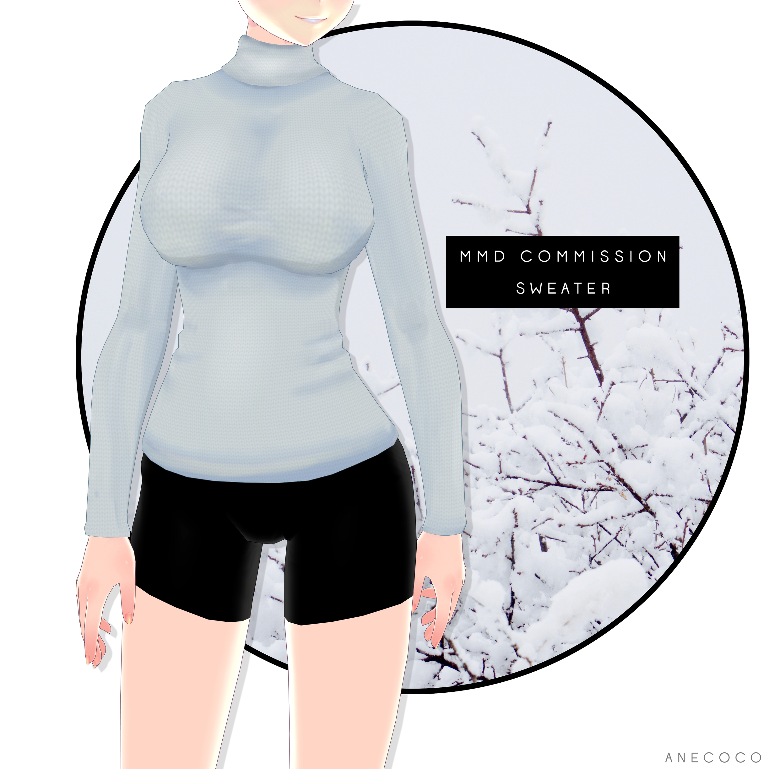 MMD - Sweater [COMMISSION] by AneCoco on DeviantArt
