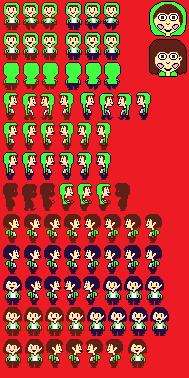 StoryShift Chara (my design) over world sprite by XXJacktheWolfXX on ...