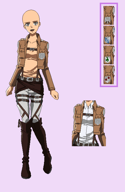 BASE 72 - Attack on Titan uniform-youngerfemalever by Rainfall-Bases on ...