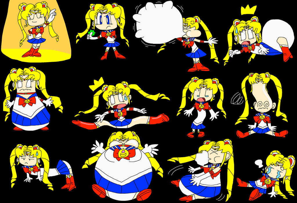 Sailor Moon Tries Black Magic Inflation by PokeGirlRULES on DeviantArt