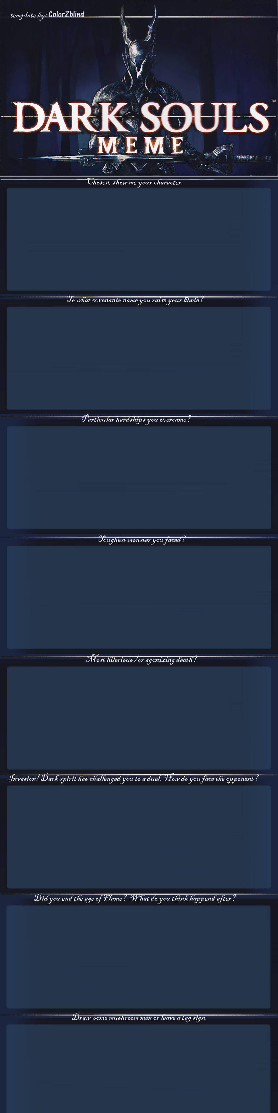 Dark Souls Boss Meme Template