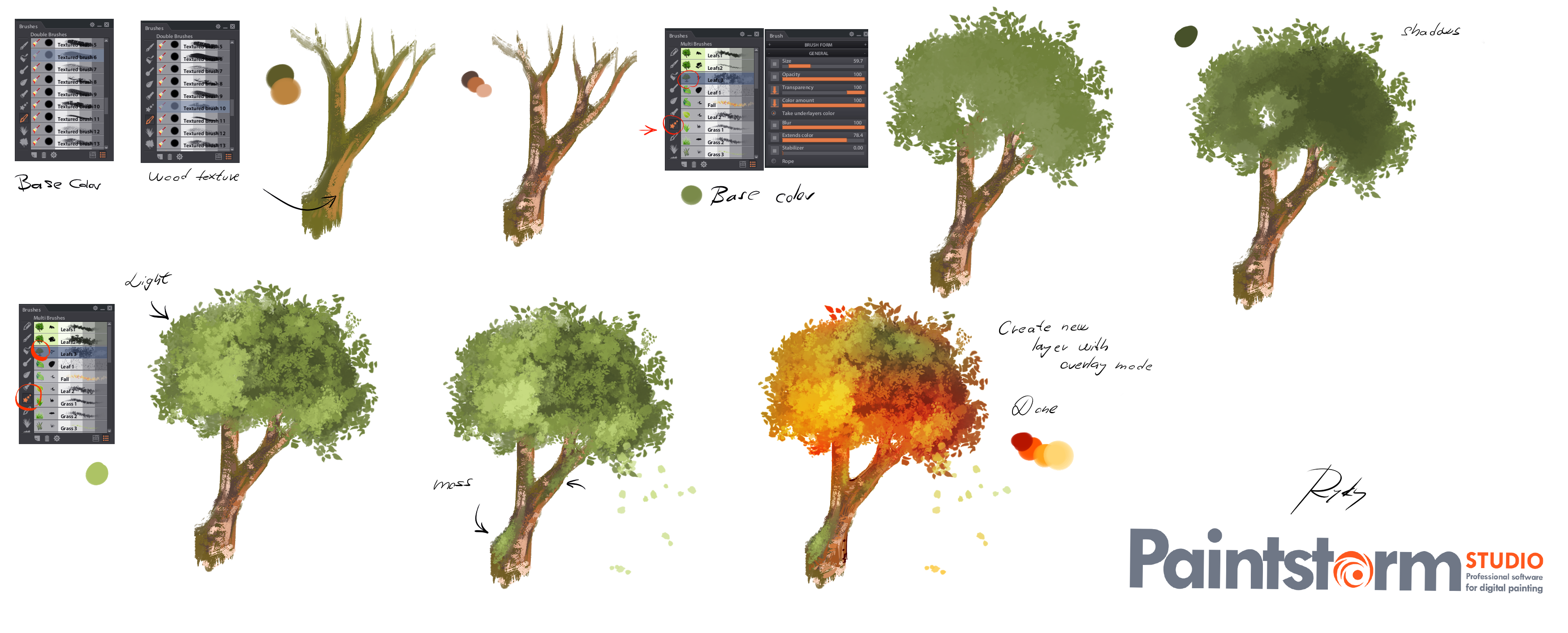 How i paint - Tree - tutorial by ryky on DeviantArt