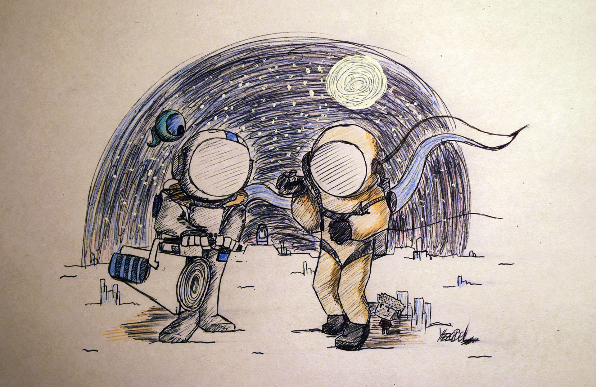 Astroneer fan art - JackSepticEye and Pixlpit by Yzza-Bel on DeviantArt