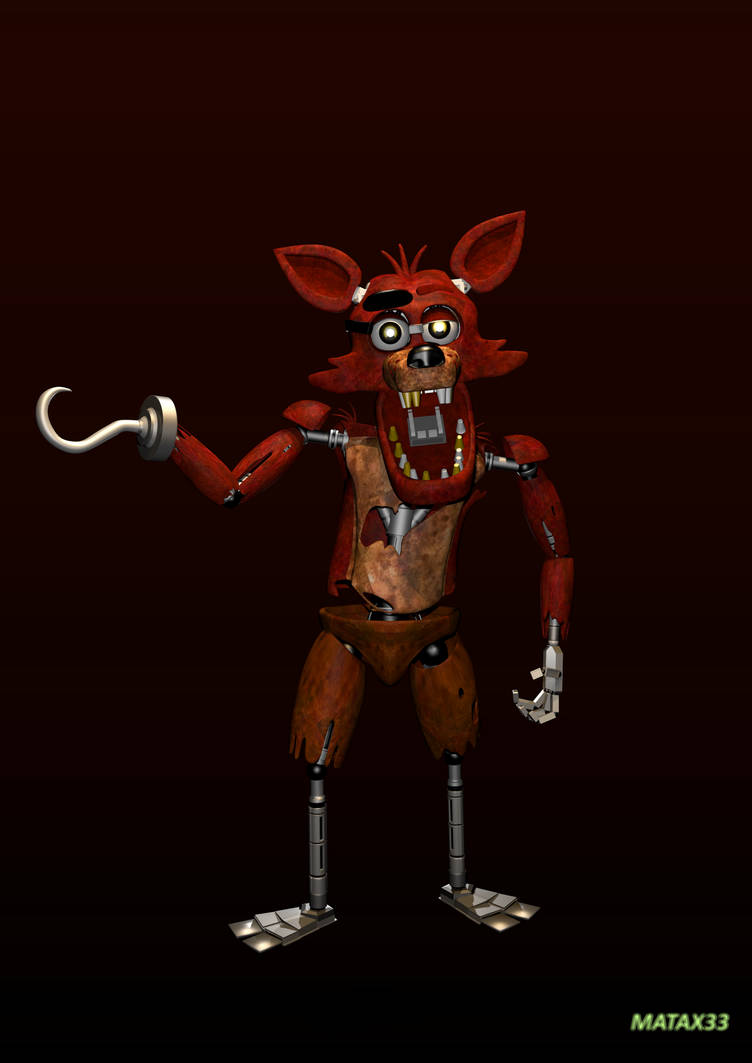 FNaF 1 Foxy the Pirate Fox model by ME by matax33 on DeviantArt