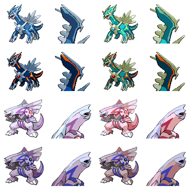 Primal Dialga and Palkia Sprites by TheAetherPlayer on DeviantArt