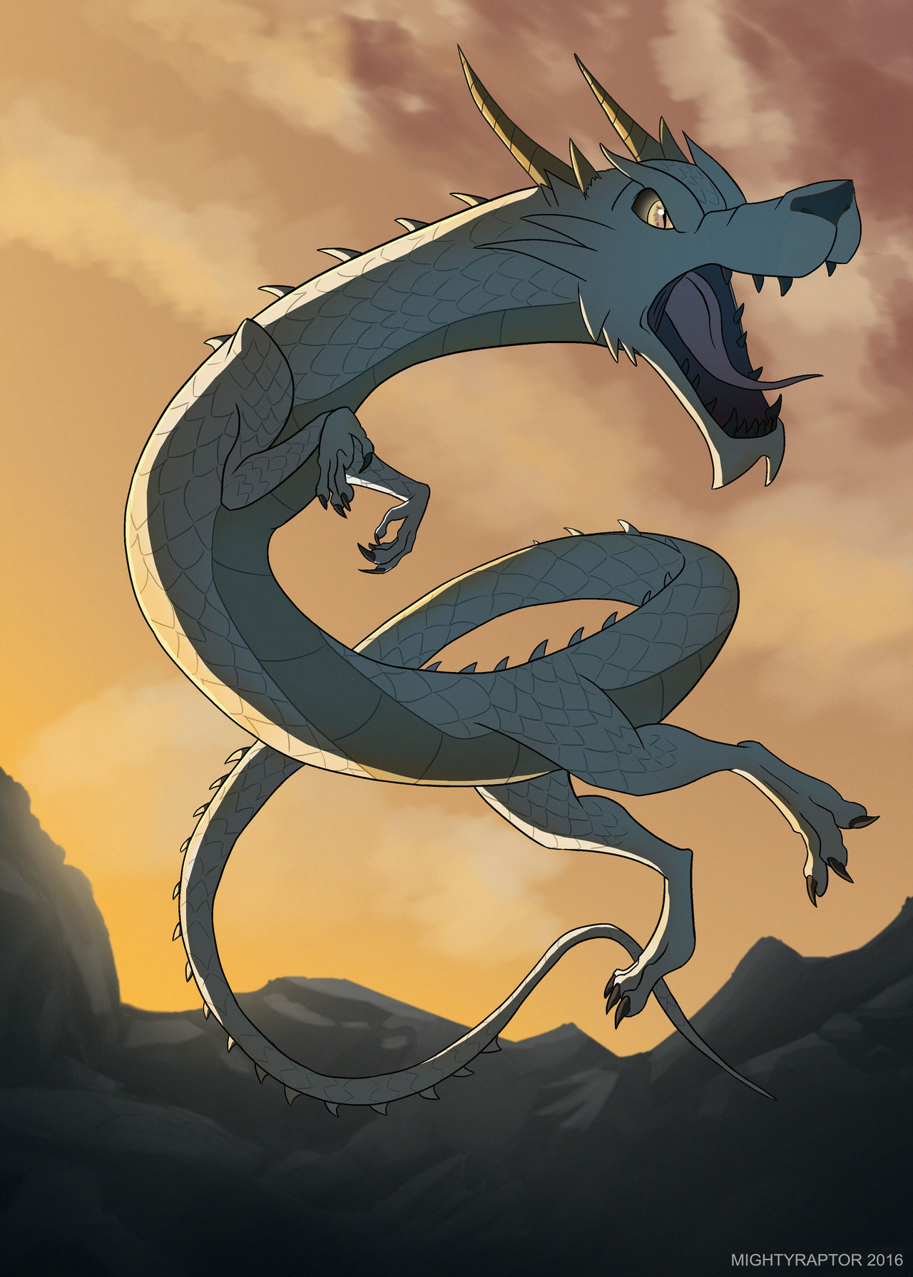 DML Were-Dragon Inktober by MightyRaptor on DeviantArt