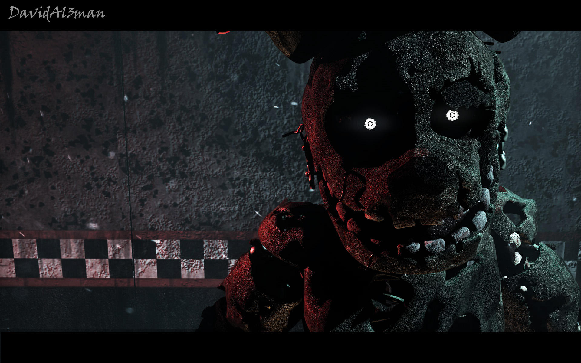 C4D FNaF | Stylized Springtrap by DavidAl3man on DeviantArt