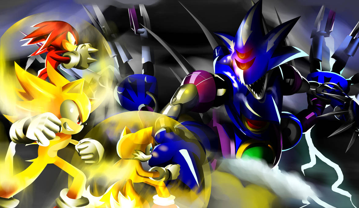 Team Super Sonic vs Metal Overlord by Bodki-2 on DeviantArt