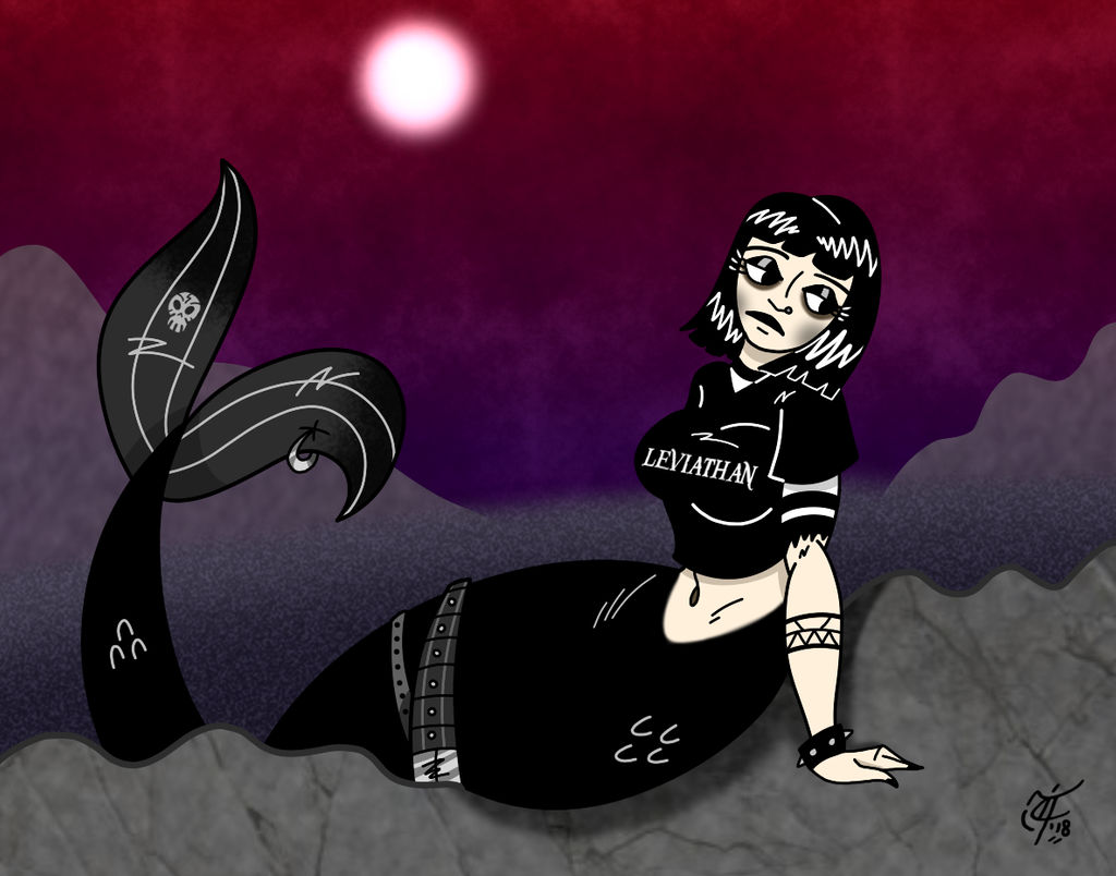 Goth Mermaid by UncleScooter on DeviantArt