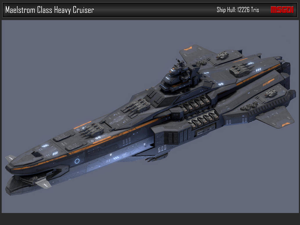 Scifi Heavy Cruiser Maelstrom by msgamedevelopment on DeviantArt