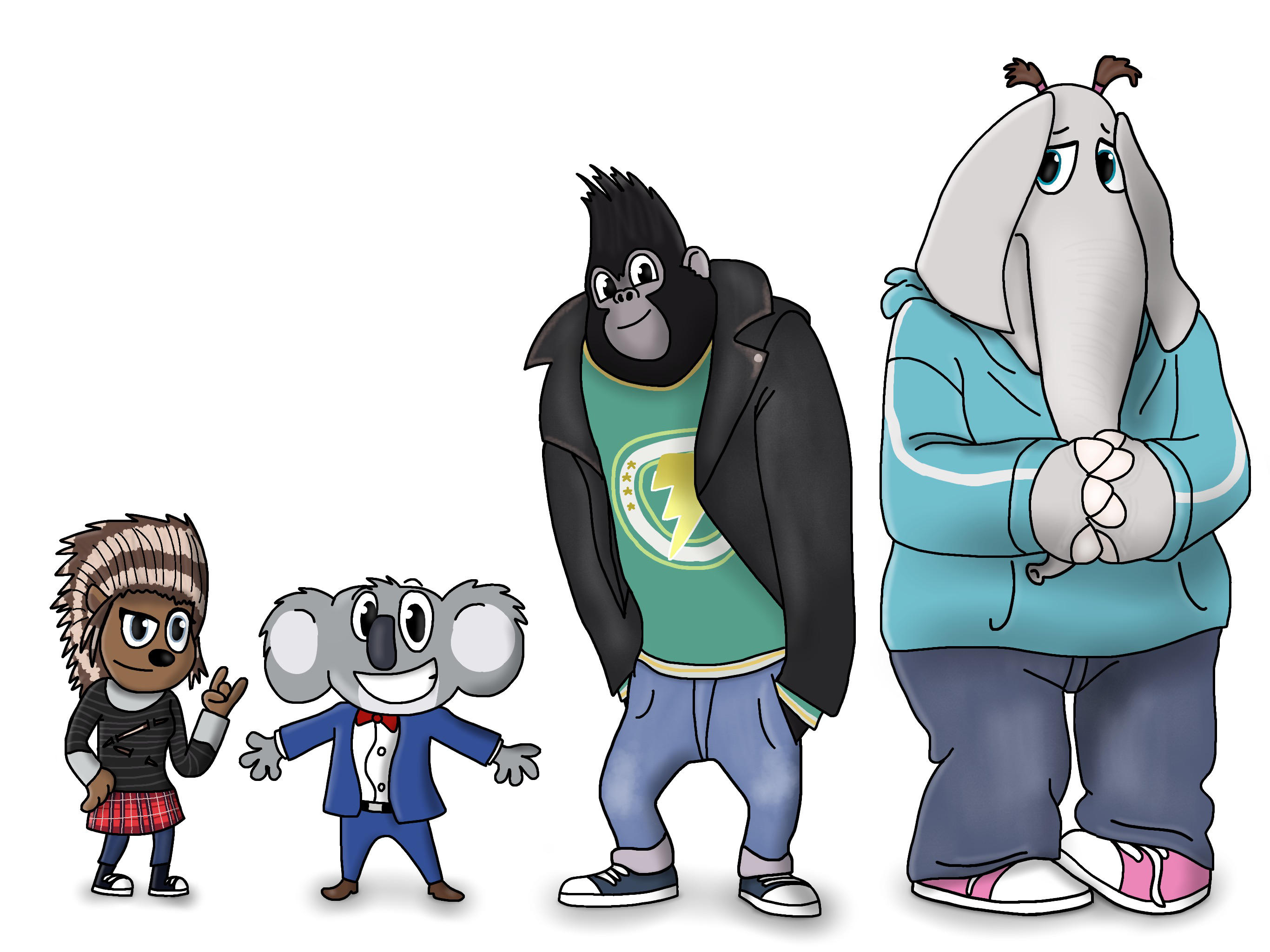 Sing Characters by JustSomePainter11 on DeviantArt