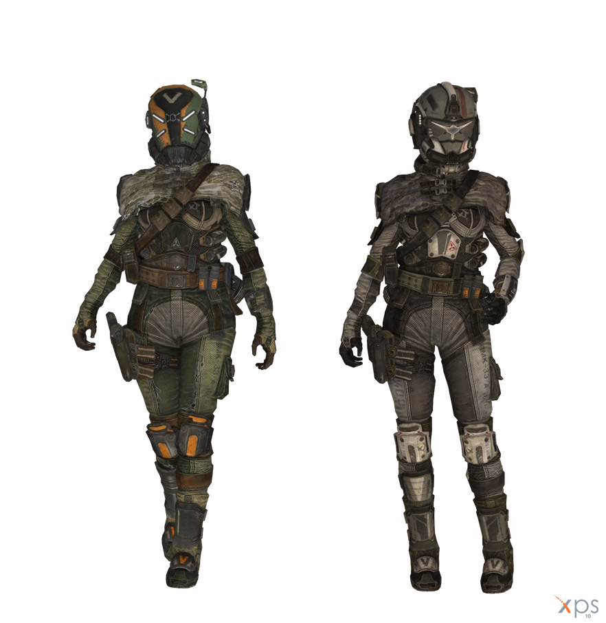 Titanfall - Pilot female (battle rifle) by Bringess on DeviantArt