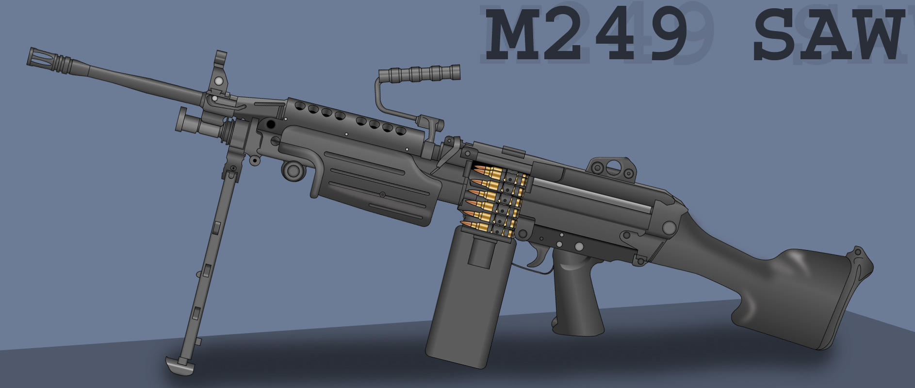M249 SAW by Sacknassos on DeviantArt